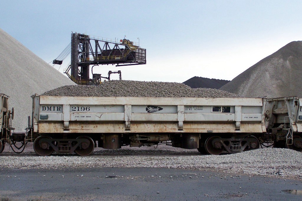 Typical DMIR side dump hopper at the loading facility